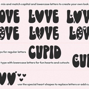 Lovedays Retro Font - Groovy Font, Valentine Font, Hippie Font, Cricut ...