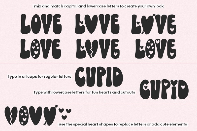 Lovedays Retro Font - Groovy Font, Valentine Font, Hippie Font, Cricut ...
