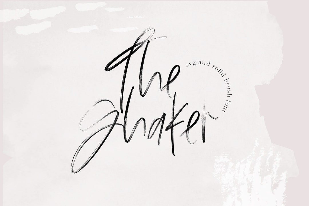 The Shaker A Handwritten Signature Script Font / Modern Calligraphy ...