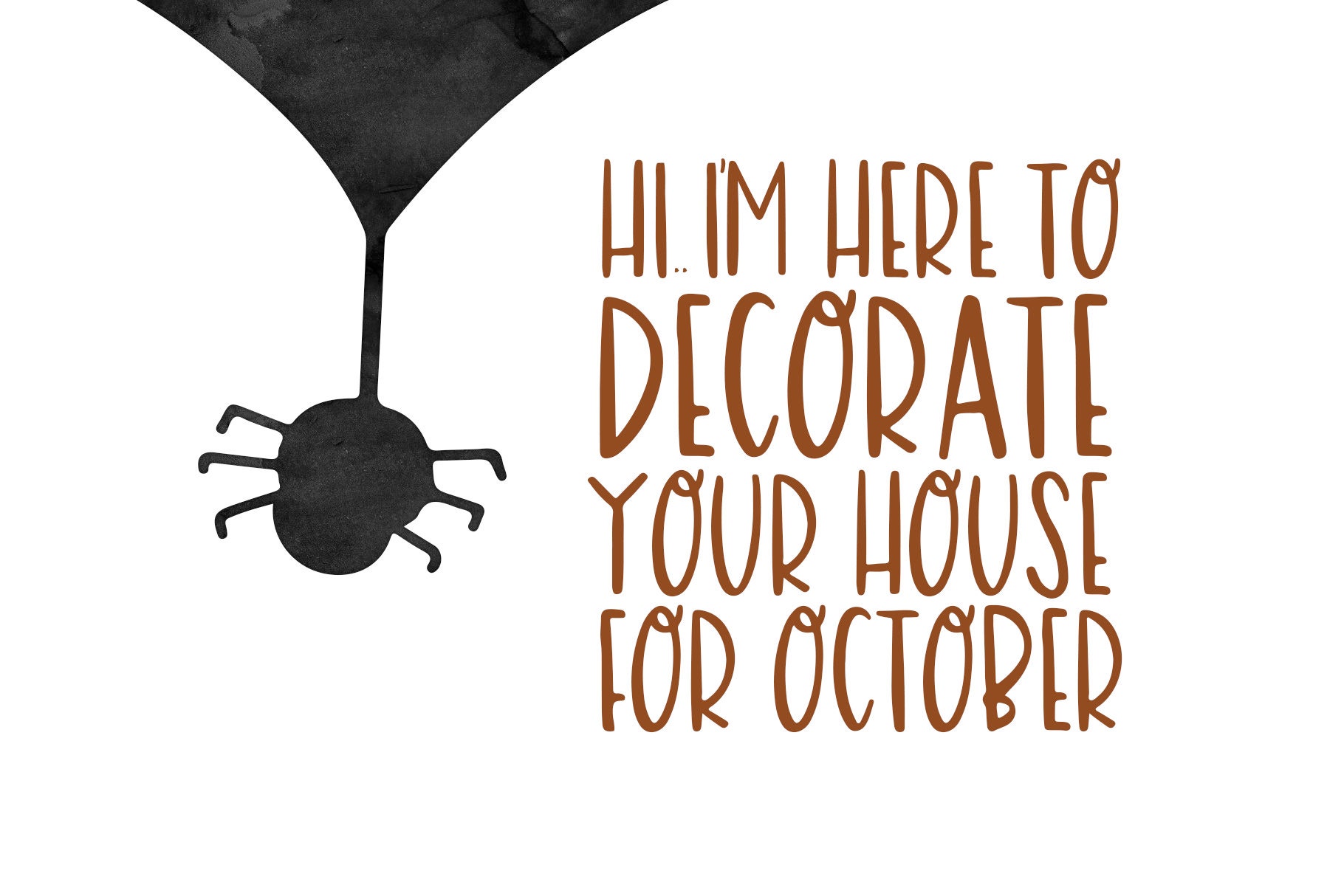 Halloween Moon Halloween Font With Spooky Silhouettes - Etsy