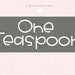 One Teaspoon Bold Handwritten Font TTF / OTF - Etsy