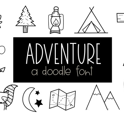 Summer Break A Hand-drawn Doodle Font Summer Doodles TTF - Etsy