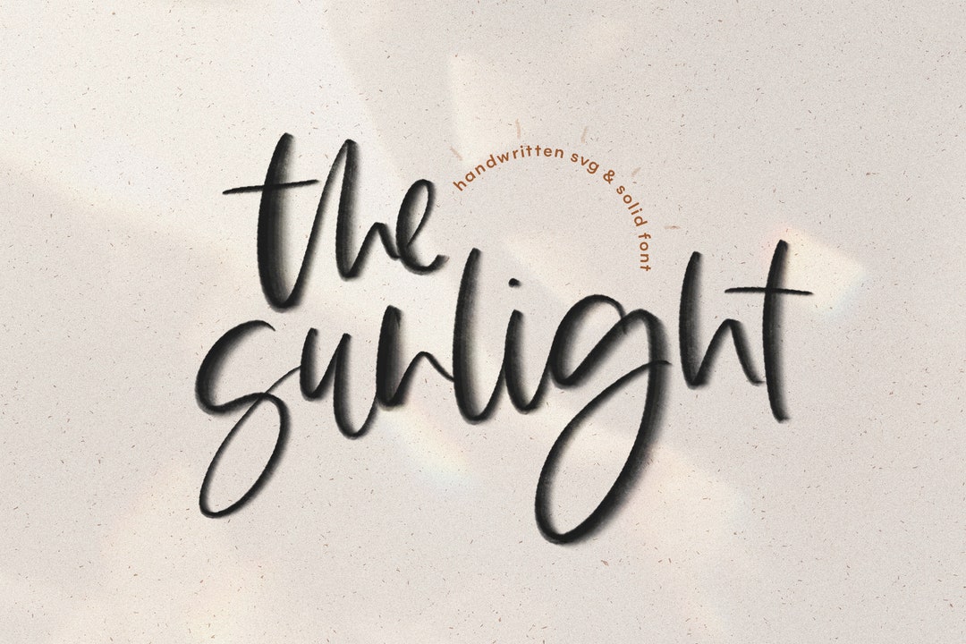 The Sunlight - A Handwritten Signature Script Font / Modern Calligraphy ...