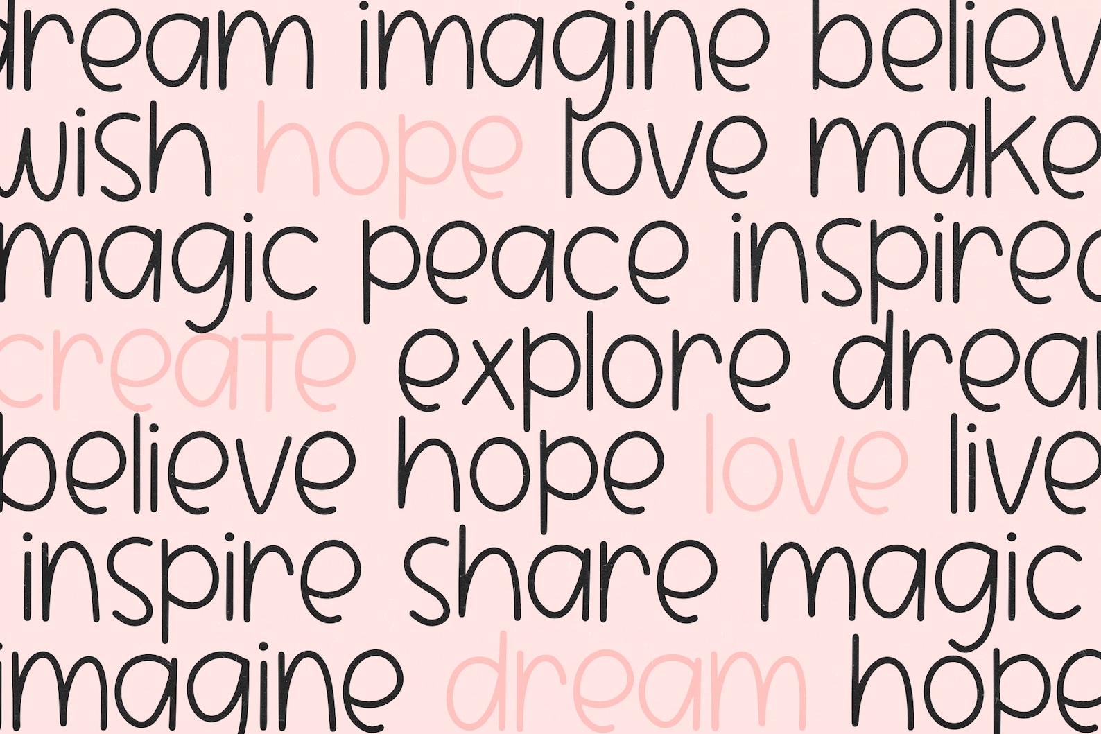 Dream Chaser Font - Cute Handwritten Font, Cricut Fonts, Procreate ...