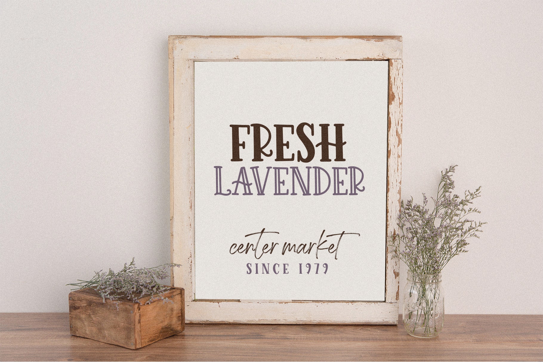 Homemade Font Farmhouse Font in Two Styles Fonts for - Etsy