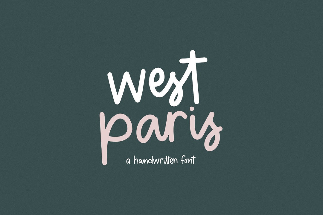 West Paris Font - Fun & Quirky Handwritten Font - TTF / OTF, Cricut ...