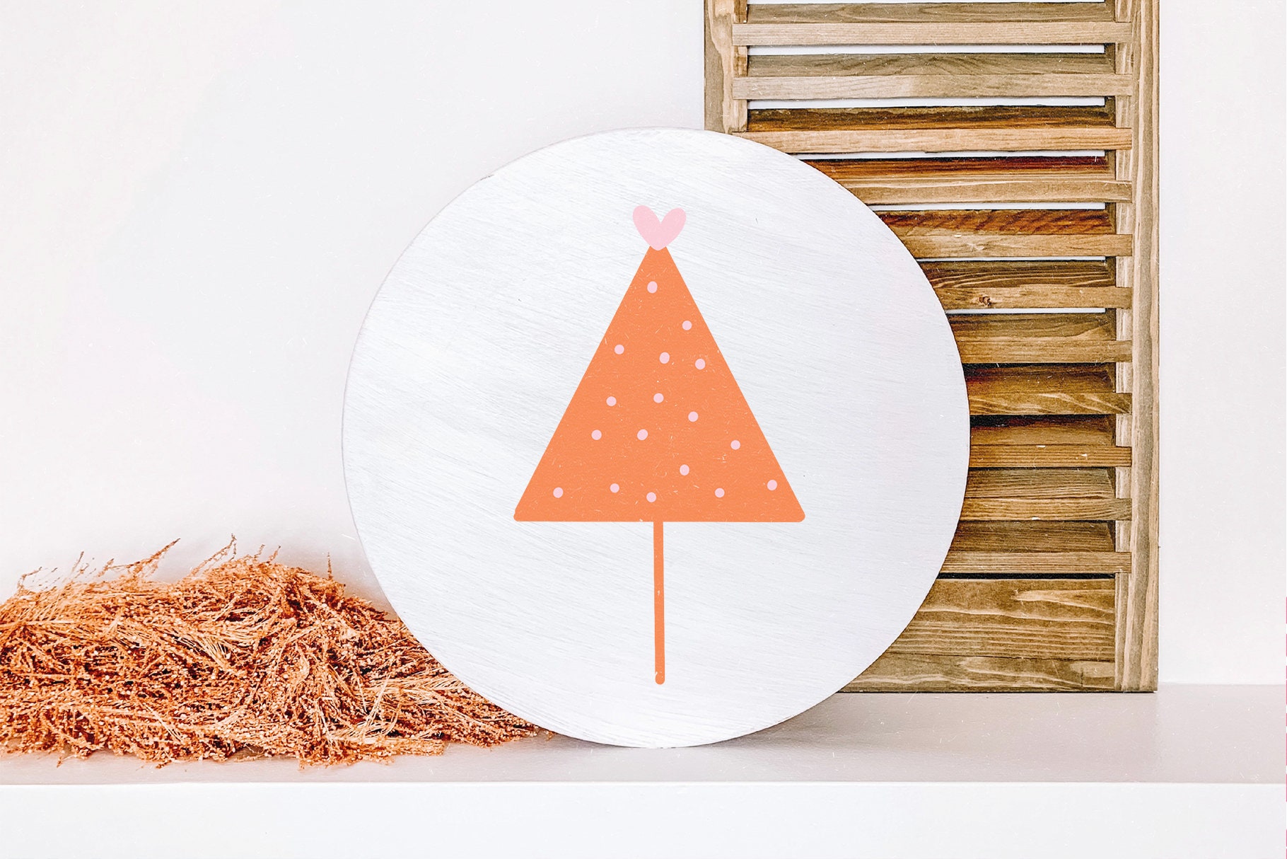 Boho Christmas Trees Clip Art, Modern & Messy Pastel Trees, Christmas ...