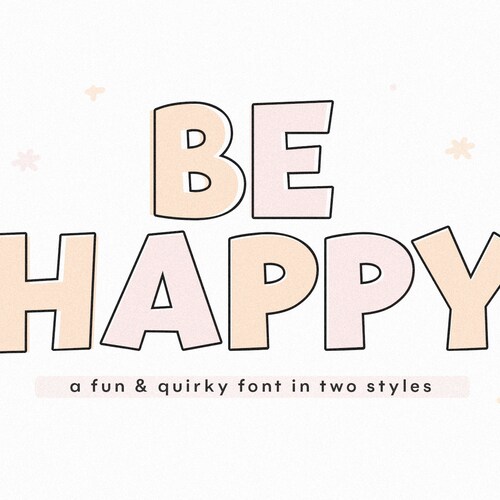 Adorable Font Quirky Handwritten Font Cricut Fonts Cute - Etsy