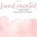 Watercolor PEACH PINK Swatches Watercolor Clipart Brushstrokes for ...