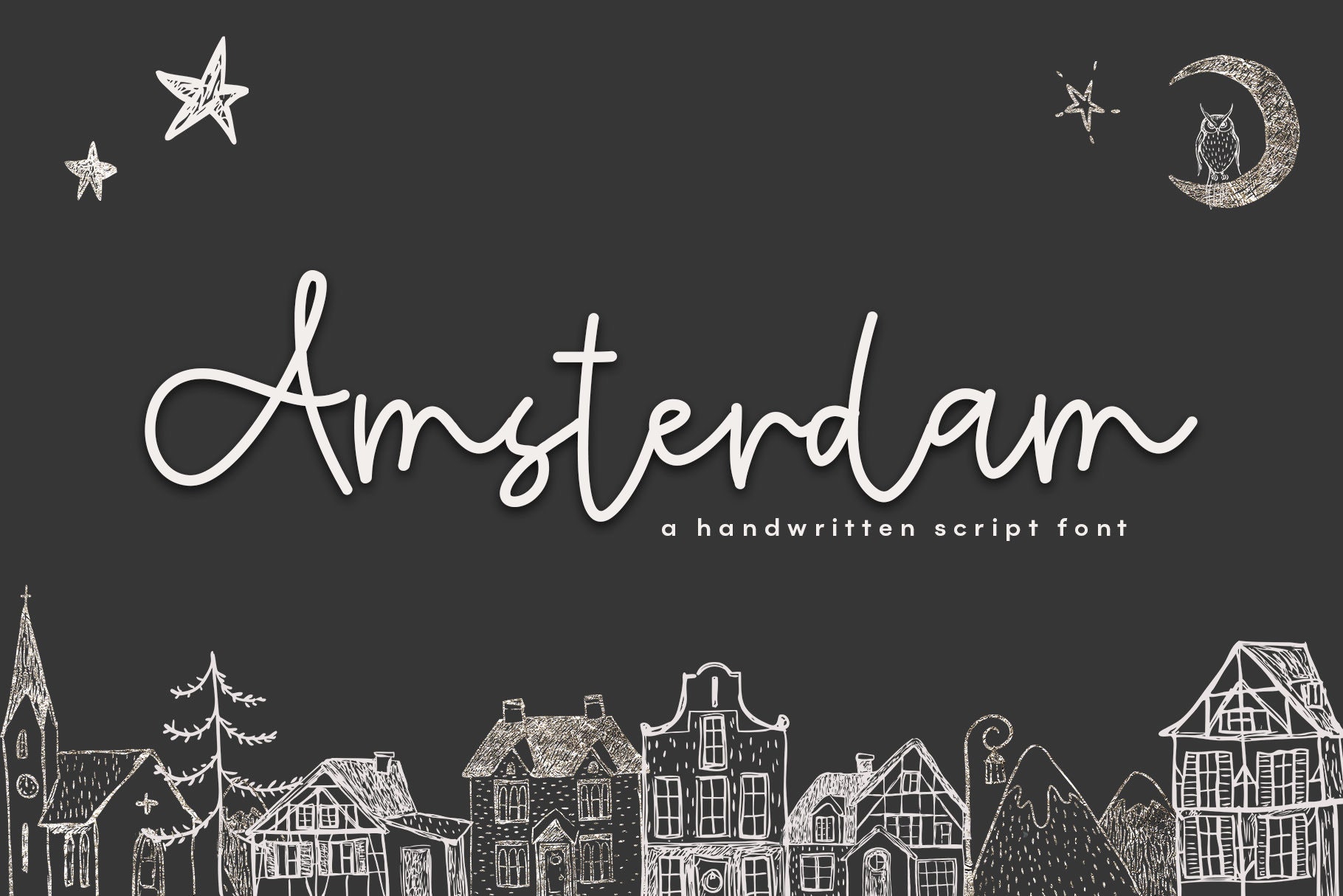 Amsterdam Font Handwritten Script Font Cricut Font Script - Etsy
