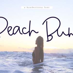 Beach Bum - Handwritten Script Font - TTF / OTF - Etsy
