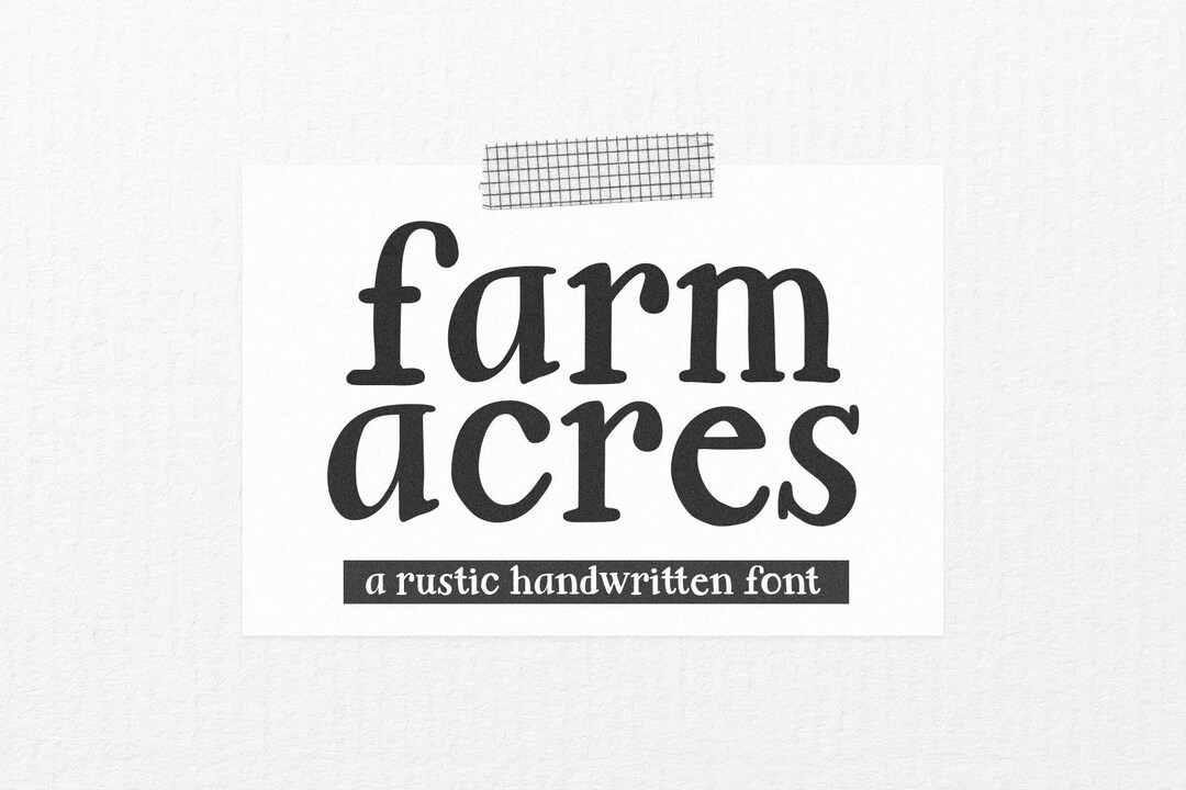 Farm Acres Font - Farmhouse Font, Handwritten Font, Serif Font, Cricut ...