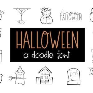 Creep It Real - A Hand-drawn Doodle Font - Halloween - TTF - Etsy