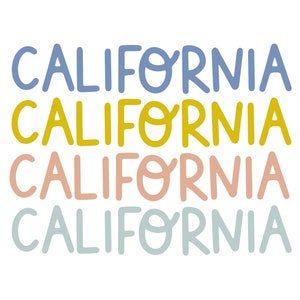 California Font - Fun Handwritten Font, Fonts for Cricut, Crafting ...