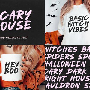 Halloween Font Bundle, Spooky Fonts, Dripping Font, Cricut Font Bundle ...