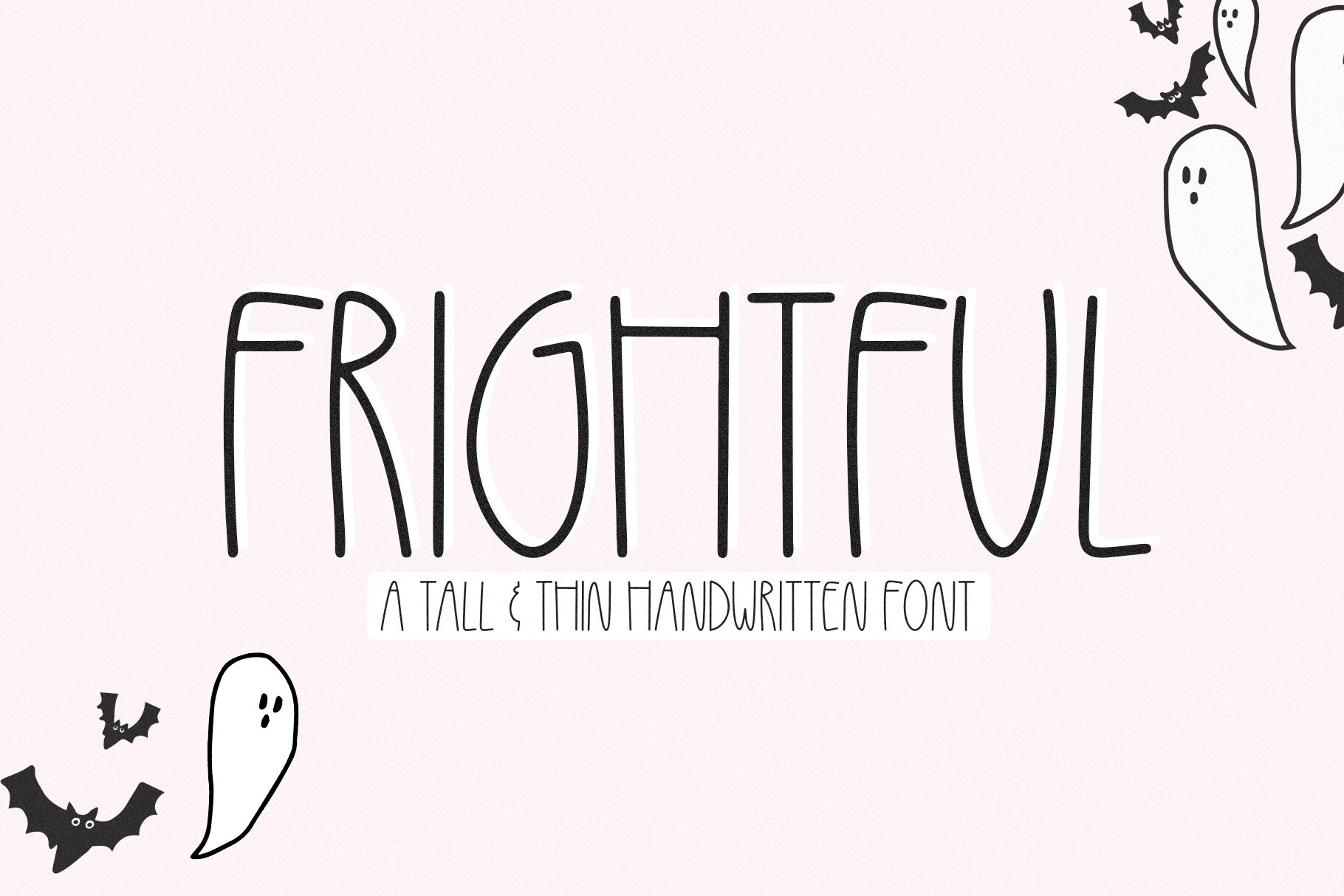 Frightful Font Thin Handwritten Font Cricut Fonts - Etsy