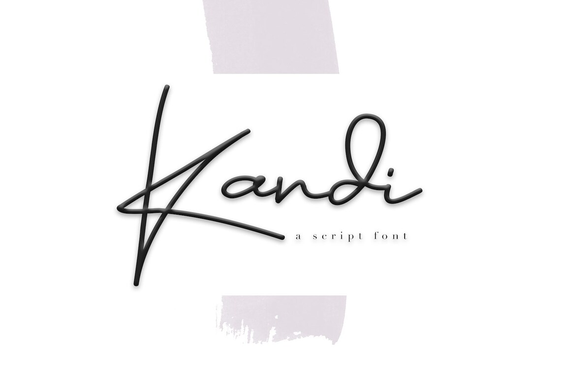 Kandi Chic Handwritten Font TTF / OTF - Etsy