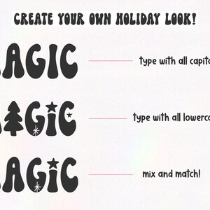 Holiday Retro Font - Groovy Font, Christmas Font, Hippie Font, 70s Font ...