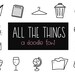 All the Things A Hand-drawn Doodle Font Everyday Items TTF - Etsy