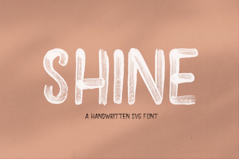Shine - Brush Font, Display Font, Grunge, Modern Lettering, Transparent ...