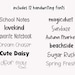 Font Bundle Cute Fonts Handwriting Fonts Cricut Font - Etsy