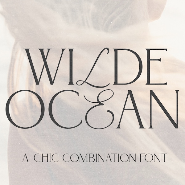 Ocean Font - Etsy