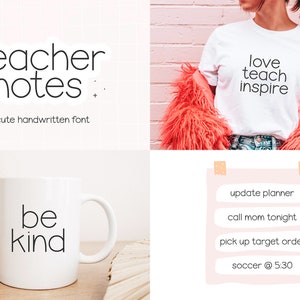 Font Bundle - Cute Fonts, Handwriting Fonts, Cricut Font Bundle ...