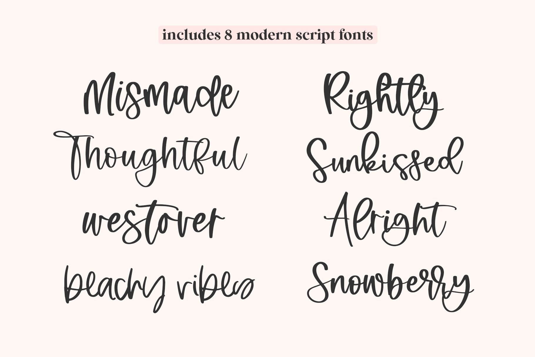 Mini Modern Script Font Bundle Part THREE Handwritten Fonts - Etsy