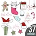 Cute Winter & Christmas Clip Art, Christmas Illustrations, Holiday Clip ...