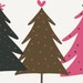 Boho Christmas Trees Clip Art, Modern & Messy Clip Art Collection ...