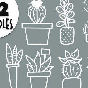 Fancactus - A Hand-drawn Doodle Font - Cactus and Succulent Doodles ...