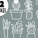 Fancactus A Hand-drawn Doodle Font Cactus and Succulent Doodles TTF - Etsy