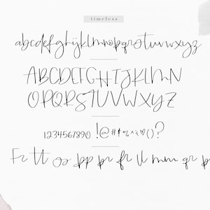 Timeless - Handwritten Script Font - OTF - Etsy
