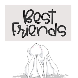 Bunny Ears Font - A Fun & Quirky Handwritten Font, Bunny, Easter, Fonts ...