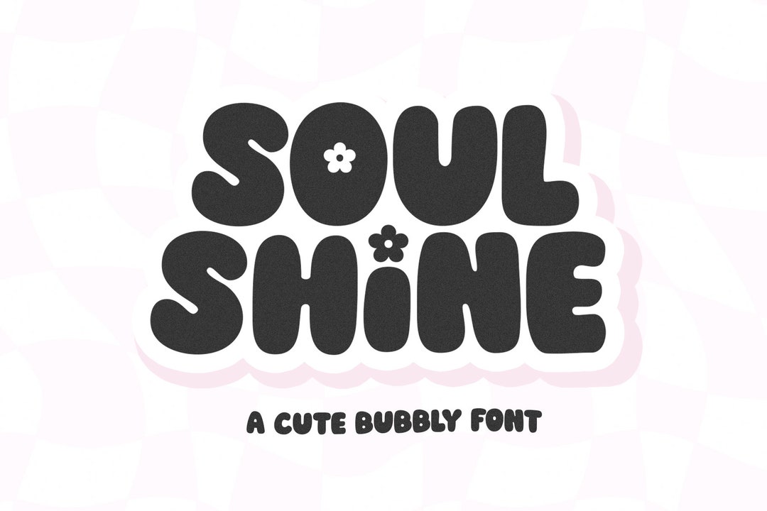 Soul Shine Font - Retro Font, Modern Font, Cricut Fonts, Procreate ...