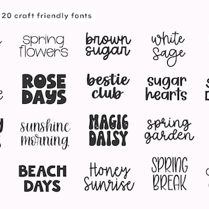 Font Bundle - Cute Fonts, Fonts for Cricut, Cricut Font Bundle, Script ...