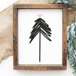 Boho Christmas Trees Clip Art, Modern & Messy Clip Art Collection ...