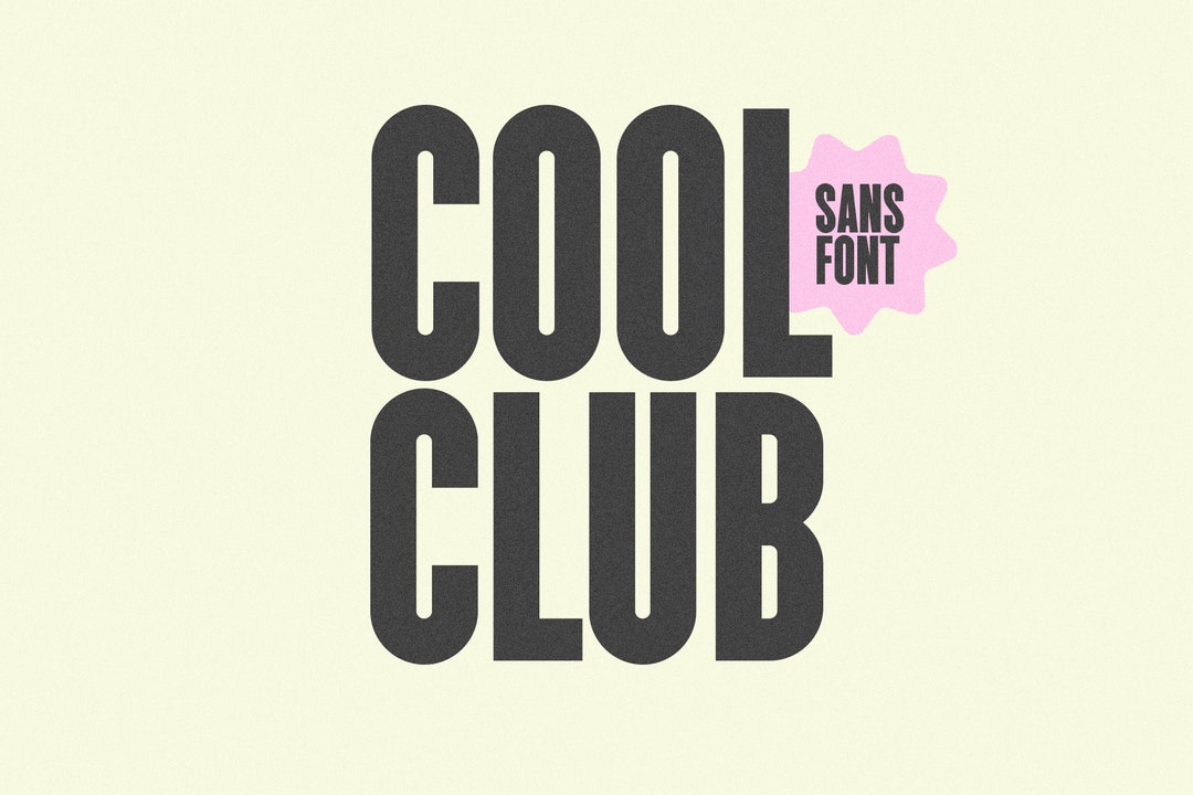 Cool Club Font - Sans Font, Tall Font, Cricut Fonts, Retro Font ...