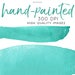 Watercolor TEAL Swatches - Watercolor Clipart - Brushstrokes for ...