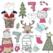 Cute Winter & Christmas Clip Art, Christmas Illustrations, Holiday Clip ...