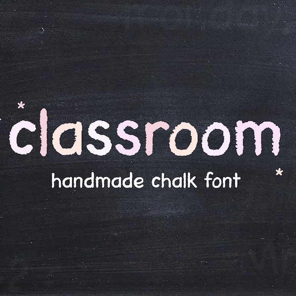 Chalkboard Font - Etsy