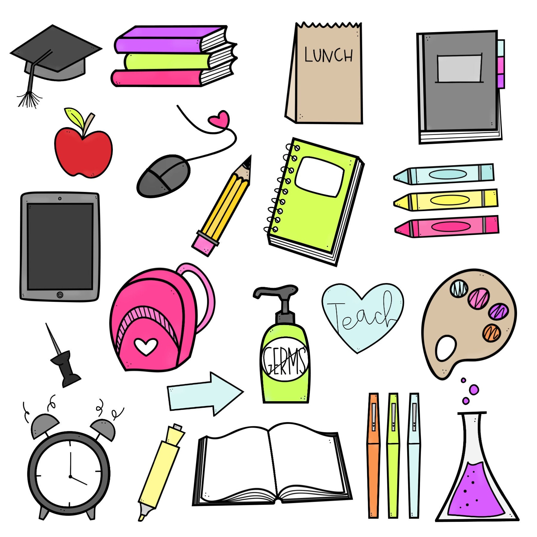 School Clip Art - Teacher Clip Art, Clip Art for Teachers, Classroom ...