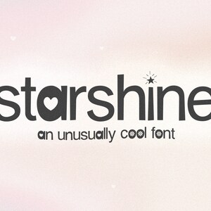 Starshine Font Groovy Font Unusual Font Hippie Font - Etsy