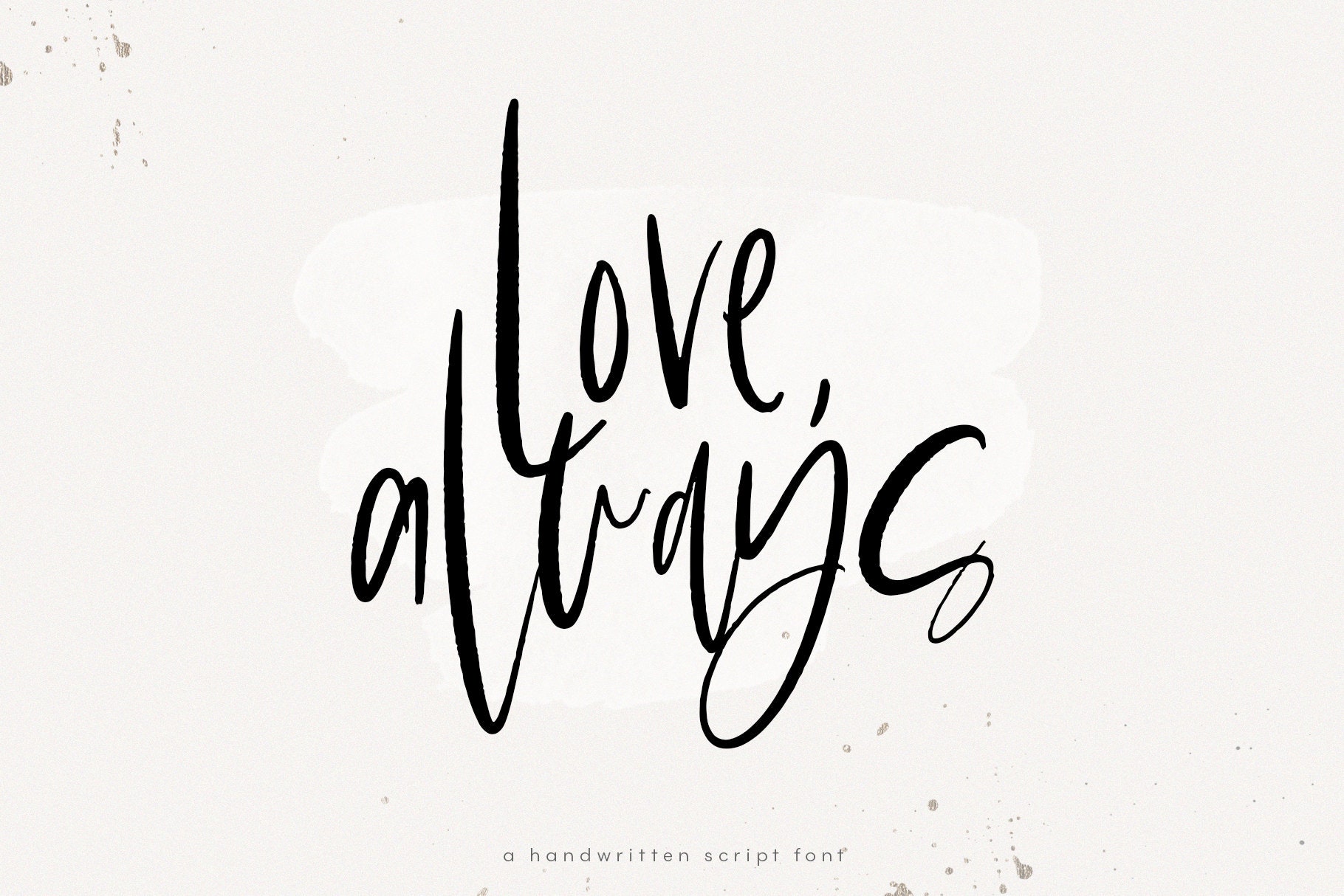 Love Always - A Chic Handwritten Brush Font - TTF / OTF - Etsy