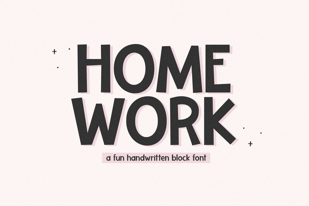 Homework Font Handwritten Font, Cricut Fonts, Cute Font, Procreate ...