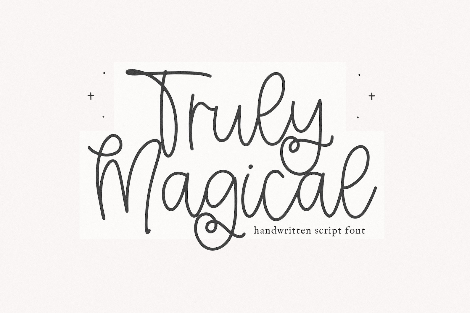 Truly Magical Font Handwritten Script Font Cricut Fonts - Etsy