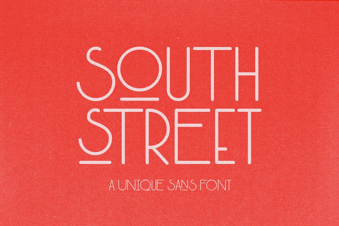 South Street Font Sans Font, Cricut Fonts, Procreate Font, Boho Font ...