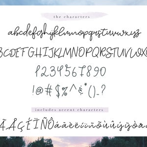 Sky - A Pretty Handwritten Script Font - TTF / OTF - Etsy