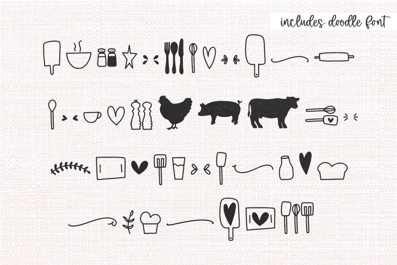 Country Kitchen Font - Farmhouse Script Font, Cricut Fonts, Farmhouse ...