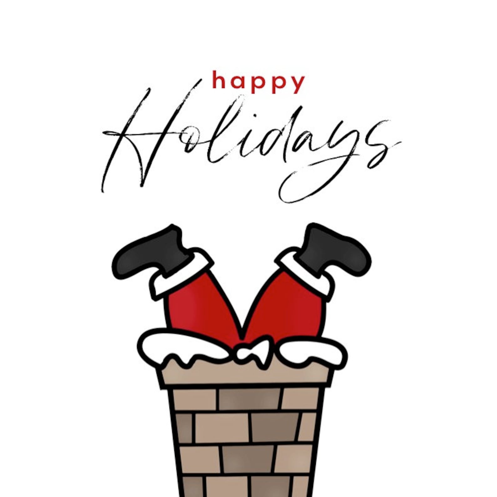 Cute Winter & Christmas Clip Art Christmas Illustrations - Etsy